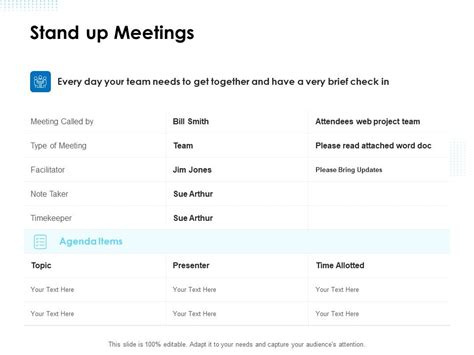 Agile Scrum Marketing Stand Up Meetings Ppt Outline Diagrams Pdf