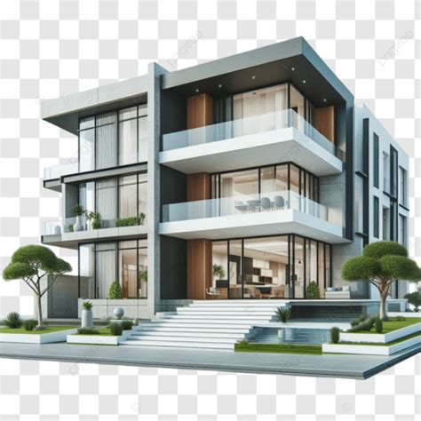 3차원 현대 별장 백색 에서 페인트 아름다운 건물 3d 현대 빌라 흰색 페인트로 칠해진 아름다운 건물 별장 Png 일러스트 및 이미지 에 대한 무료 다운로드 Pngtree
