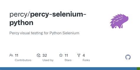 Github Percypercy Selenium Python Percy Visual Testing For Python Selenium