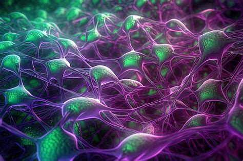 Premium Ai Image Science And Medicine Abstraction With Neurons Transmitting Synapse Signal