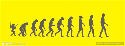 人猿进化设计图 广告设计 广告设计 设计图库 昵图网