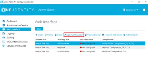 How To Backup Active Roles Web Interface Site Customization 4227046