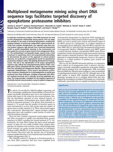 pdf multiplexed metagenome mining using short dna sequence zachcp