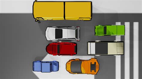 Low Poly Cartoon Car Drawing Shader Model TurboSquid