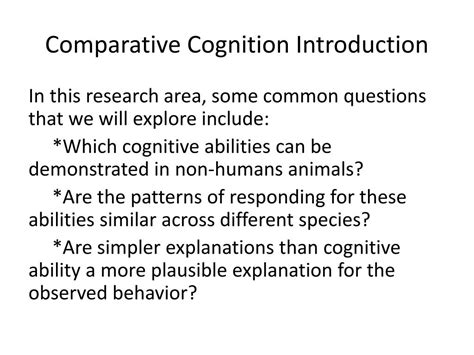 Ppt Comparative Cognition Powerpoint Presentation Free Download Id 2564856