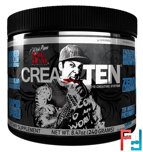 CREA-TEN, Rich Piana 5% Nutrition, 240 g