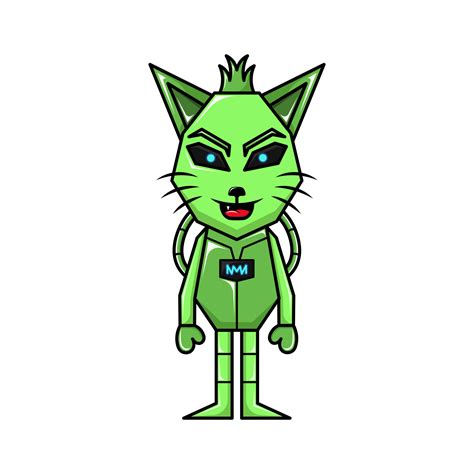 Modern Vector Illustration Robot Cat Design 22039306 Vector Art At Vecteezy