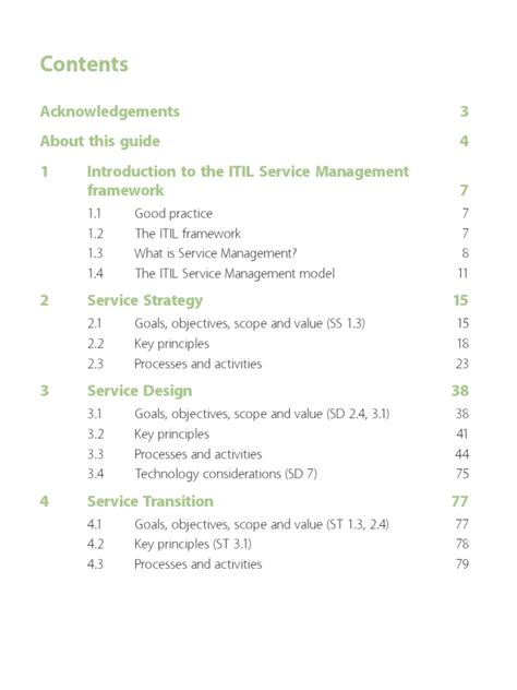 Itil V3 Foundation Handbook Contents Pdf