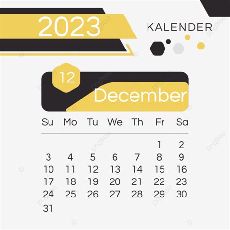 2023년 달력 탁상 달력 12월 달력 달력 12월 달력 2023 Png 일러스트 및 벡터 에 대한 무료 다운로드