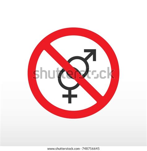 No Sex Sign Stock Vector Royalty Free Shutterstock
