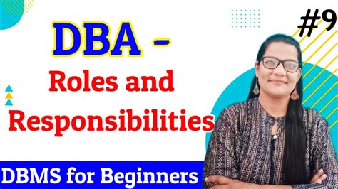 Dba Roles And Responsibilities Dbms Tutorial In Hindi Youtube
