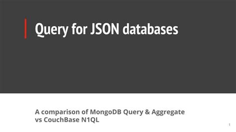 Query For Json Databases Ppt