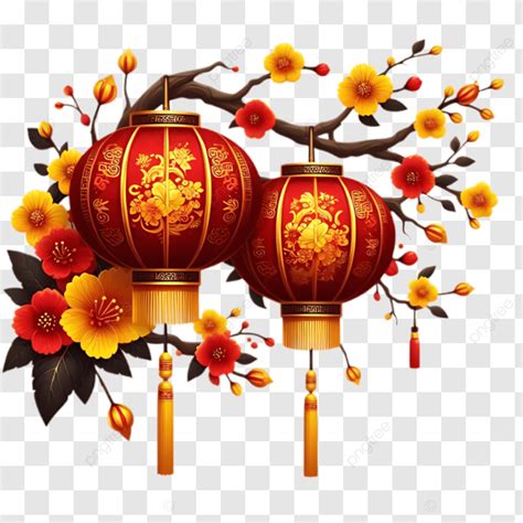 노란색 액센트와 술이 있는 전통 중국 등불 중국 전통 등불 붉은 중국 등불 노란색 액센트 Png 일러스트 및 이미지 에 대한 무료 다운로드 Pngtree