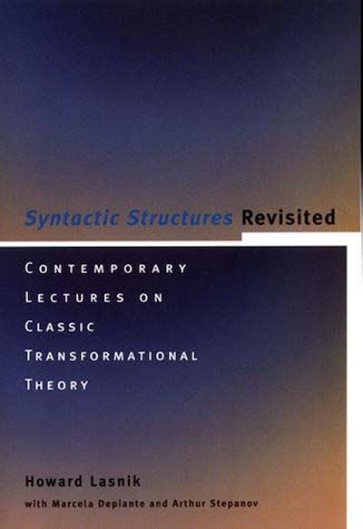 Syntactic Structures Revisited By Howard Lasnik Penguin Books New Zealand