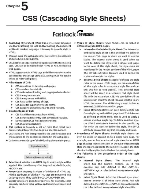 Css Pdf