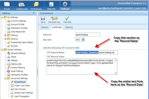 How To Create And Setup A DomainKey DKIM Applied Innovations Public Knowledgebase