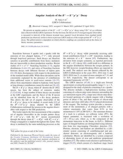 PDF Angular Analysis of the B K μ μ Decay
