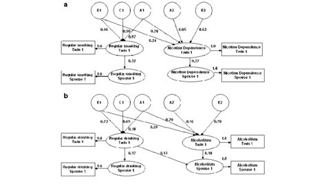 A Parameter Estimates Raw And Un Standardized For The Bivariate