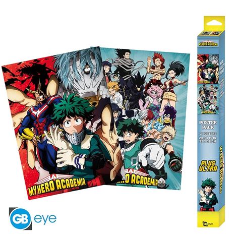 My Hero Academia Set 2 Posters Chibi 52x38 Artworks X4 Abysse Corp