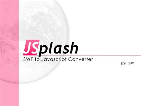 Jsplash Swf To Javascript Converter2008930 Pdf