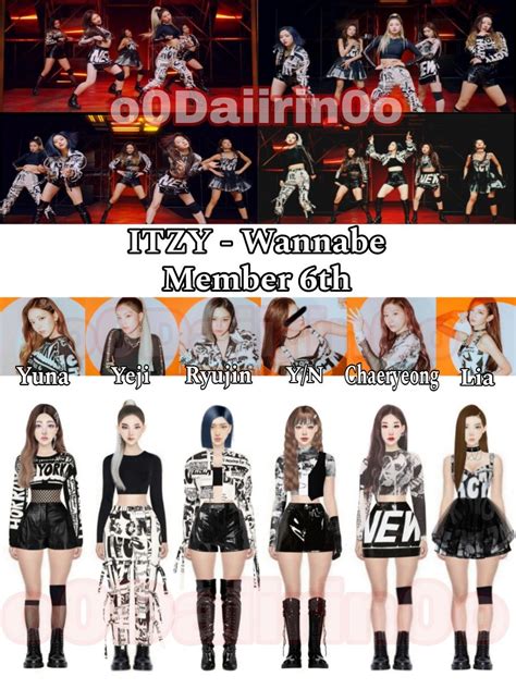 ITZY Wannabe Outfit Mv O0Daiirin0o Ropa Concierto Kpop