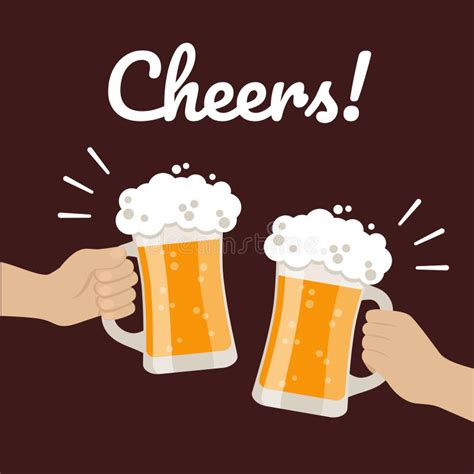 Hand With Beer Beer Glass Illustration Cheer Stock Vector Illustration Of Icon Froth 226179667