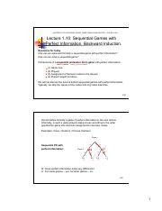 Solving Sequential Games With Perfect Information Course Hero