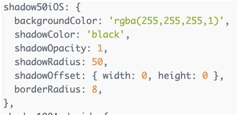Comparison Of The Shadow Blurradius Property Across Platforms Apple Ux Guide