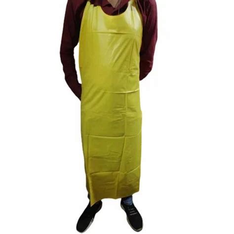 Yellow Pvc Safety Apron For Construction Size 36x24inch At ₹ 88