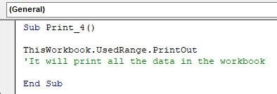 VBA Print Statement In Excel GeeksforGeeks