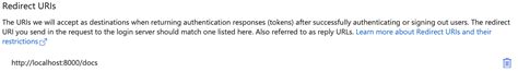 Oauth 20 Fastapi Azure Auth Redirect Uri Mismatch Error Stack Overflow