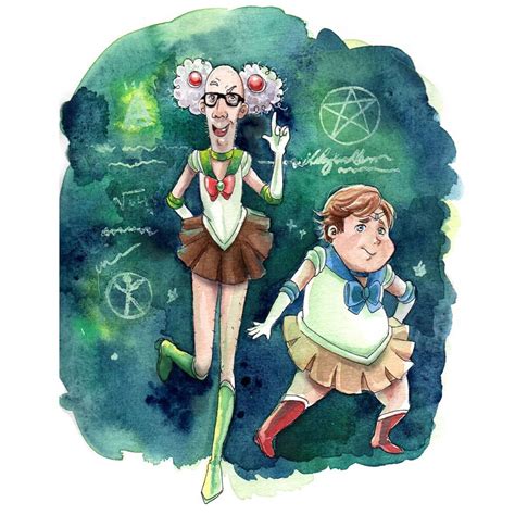 💐camila Picheco On Instagram “sailor Zarbi Et Sailor Benjamin 😜 For The Drawthisinyourstyle