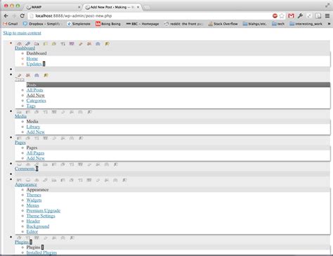 Php Strange Editor Behavior In Local Install Of Wordpress Via Mamp