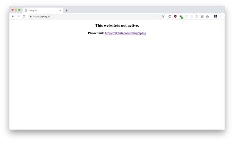 The Domain Zplugsh Has Expired · Issue 403 · Zplugzplug · Github