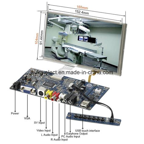 Industrial 70 Tft Lcd Module With Serial And Touch Panel Lcd Skd