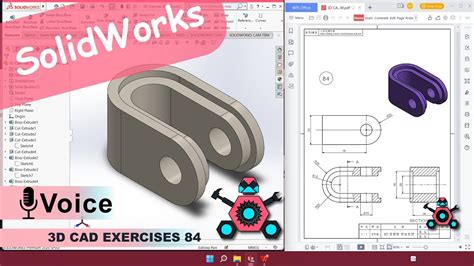 D Cad Exercises Studycadcam Autocad Drawing Solidworks Model Drawing Drawing Practice