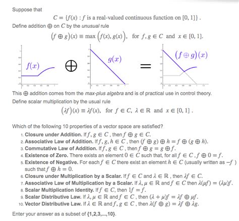solved suppose that define addition c {f x f is a