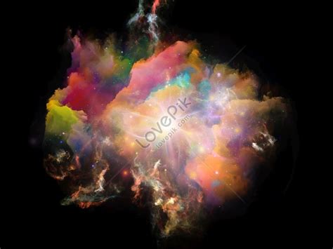 예술 사진을 위한 풍부하고 생생한 질감을 갖춘 밝은 성운 우주 꽃 시리즈 배경 디자인 사진 무료 다운로드 Lovepik