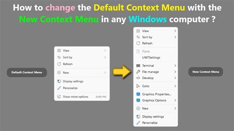 How To Change The Default Context Menu With The New Context Menu In Any Windows Computer Artofit