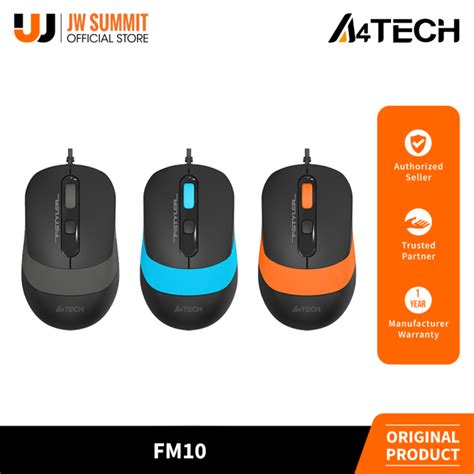 A4tech Fm10 Fstyler 1600 Dpi Wired Optical Mouse Lazada Ph