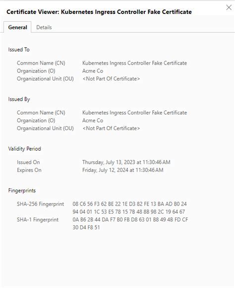 Kubernetes Ingress Controller Fake Certificate Imaginative Minds