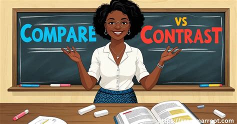 Compare Vs Contrast Definitions Differences And Examples Grammar Root