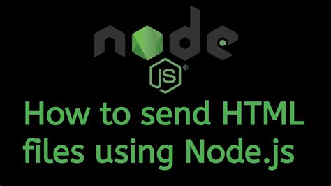 How To Send Html Files To Users Using Nodejs Gocodergo Nodejs