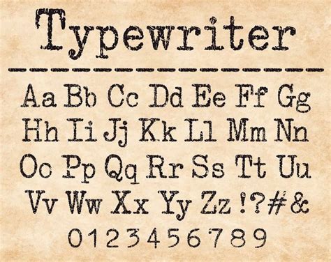 Typewriter Font Typing Font Typing Style Font Typewriter Font Svg Ttf