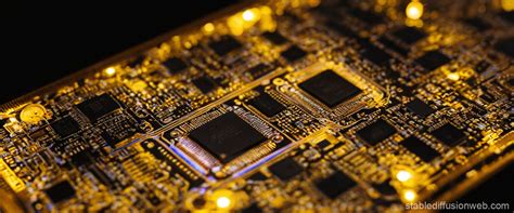 Futuristic Mcu Chip Stable Diffusion Online
