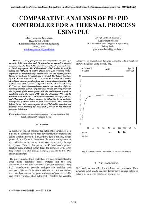 PDF COMPARATIVE ANALYSIS OF PI PID CONTROLLER FOR A THERMAL PROCESS USING PLC