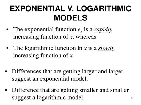 exponential and logarithmic data modeling ppt download