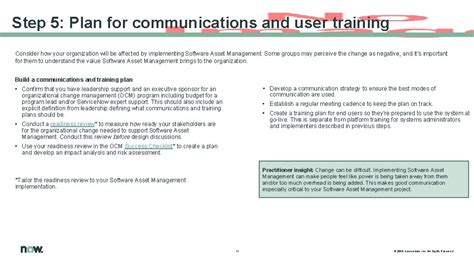 Implementation Readiness Checklist Software Asset Management Track Evaluate