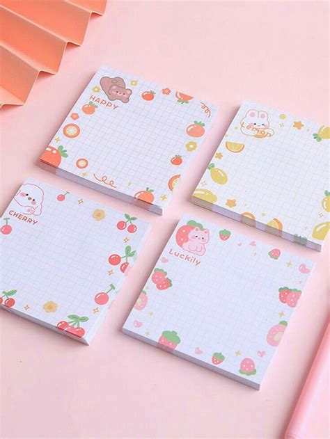 Yuja Girl Cartoon Print Memo Pad Yesstyle Artofit