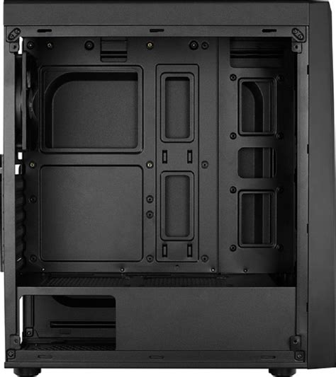AeroCool Bolt-G-BK-v1 Bolt Tempered Glass RGB Mid Tower Case, 240mm ...